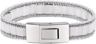 Nialaya Jadearmband mit Nietenverzierung - Silber