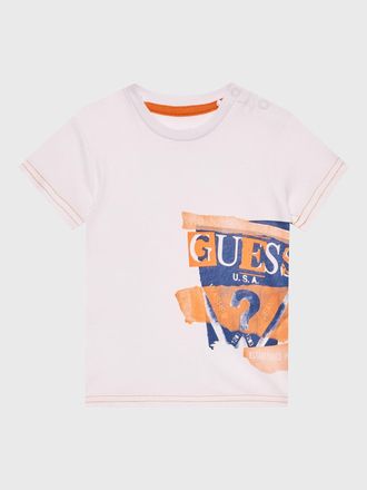 Guess T-Shirt I3GI00 K8HM0 Wei&szlig; Regular Fit