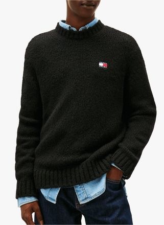 Tommy Hilfiger Pull en maille cotel&eacute; en coton m&eacute;lang&eacute;