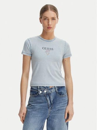 Guess T-Shirt W6GIA6 KCTL1 Blau Slim Fit