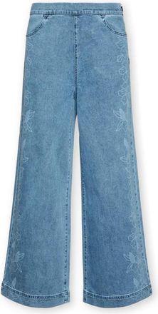 Elena Miro Femme, Jeans, Bleu, Taille: 42 FR Wanda Wide Leg Jeans