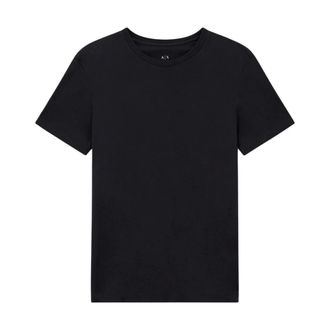 A|X Armani Exchange Homme, Tops, Noir, Taille: L T-shirt en coton &agrave; manches courtes et col rond