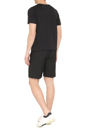 Saint Laurent Logo-Print Cotton T-Shirt - Black