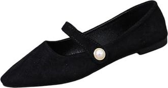 Generic Chaussures plates pour femme &agrave; bout pointu - Style d&eacute;contract&eacute; - Couleur unie - &Eacute;l&eacute;gantes - Respirantes - Antid&eacute;rapantes - Confortables - Pour le bure