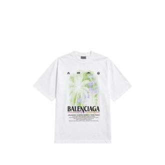 Balenciaga The Window Medium Fit T-shirt In White