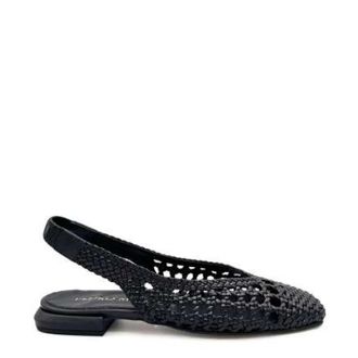 Pedro Miralles Schwarze Leder-Slingback-Ballerinas - - Shoes - Damen - Schwarzk - 41 EU