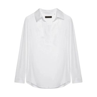 Elena Miro Stilvolles Polo-Shirt - - Blouses & Shirts - Damen - Wei&szlig; - S