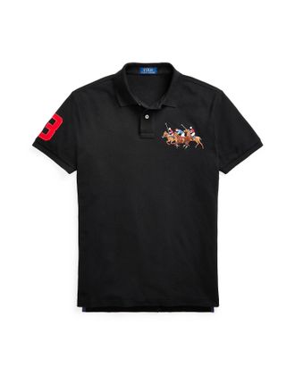 Ralph Lauren CUSTOM SLIM FIT TRIPLE-PONY POLO SHIRT