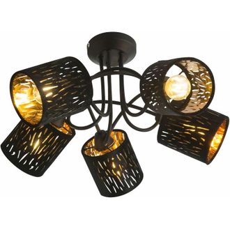 Globo Lighting Plafonnier rond design velours Tuxon