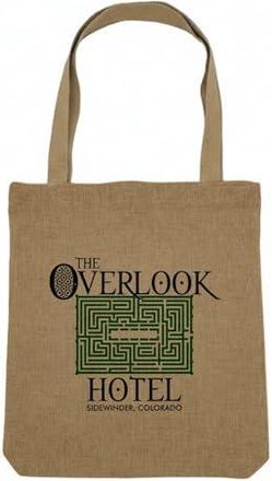 Fabulous Sac Shopping Tote Bag Aspect Lin - The Overlook Hotel Geek Jeux Video Serie Film - Sac de Courses Toile Epaisse 360g Beige Naturel Cabas Port&eacute; Epaule 