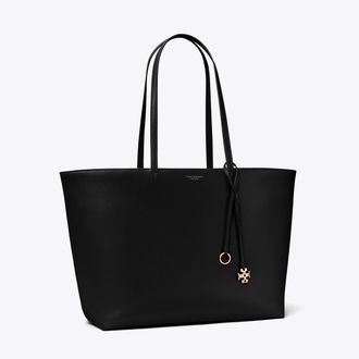 Tory Burch Leather Top Zip Tote
