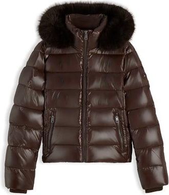 Tommy Hilfiger Doudoune &agrave; capuche effet fourrure