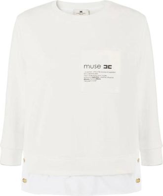 Elisabetta Franchi Damen, Sweatshirts & Hoodies, Beige, XSGröße