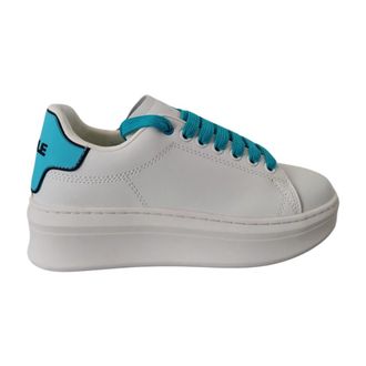 Ga&euml;lle Paris Wei&szlig;e Ledersneakers mit gr&uuml;nem Absatz - - Shoes - Damen - Wei&szlig; - 36 EU