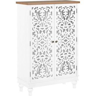 Beliani Sideboard mit 2 T&uuml;ren KATHERINE Wei&szlig;