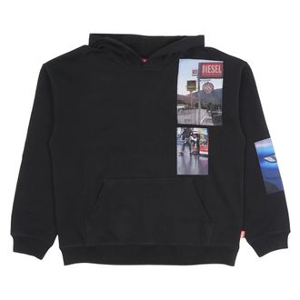 Diesel Homme, Sweatshirts et sweats &agrave; capuche, Noir, Taille: M SweaT-shirts &agrave; capuche