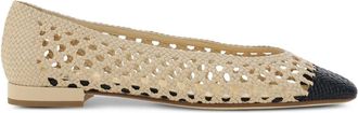 Francesco Russo ballerines en cuir - Tons neutres