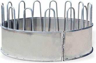 Dema Dema - Heuraufe Rundballenraufe Futterraufe Raufe 15 Fresspl&auml;tze f&uuml;r Rind Pferd Schaf