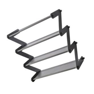 Cabilock Edelstahl Schuhregal mit Mehrlagigem Stauraum Platzsparender Aufbewahrungsorganisator für Schuhe und Küchenutensilien Langlebig Einfach zu Reinigen fü