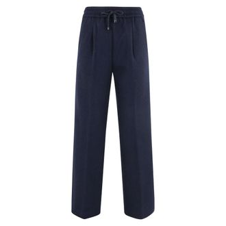 Circolo 1901 Pantalon &agrave; Jambes Larges - Femme - Pantalons - Bleu - Taille: 38 FR