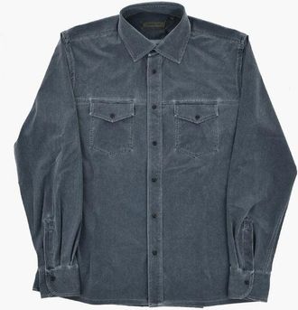 Corneliani Stretch Nylon Shirt with Double Pocket size 46