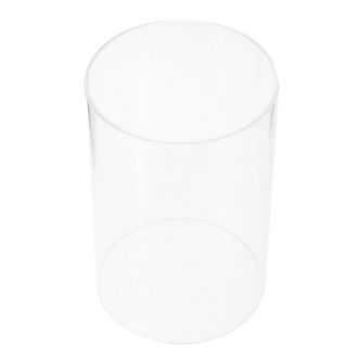 NUOBESTY Durchsichtiger Glas Kerzenkaminabdeckung Zylindrisch 15x10cm Winddicht f&uuml;r Wohnraum und Feierlichkeiten