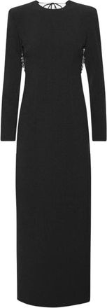 Rotate Rotate Birger Christensen, Femme, Robes, Noir, Taille: 36 FR Crepe Open Back Dress