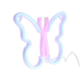 Artibetter Schmetterlinge Neon Schild Led Neon Lichter Zeichen Lampe F&uuml;r Schlafzimmer Party Geburtstagsfeier Raumdekoration Fotografie Schaufenster