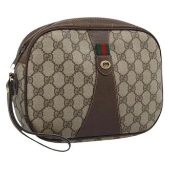 Gucci Pre-owned Vintage Clutch - Femme - Pre-owned - Brun - Taille: ONE Size