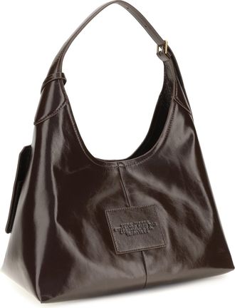 Marc Jacobs Calfskin Leather Shoulder Bag - Brown
