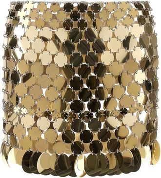 Paco Rabanne Jupe Midi - Or