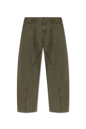 J.W.Anderson Trousers With Seam Detailing On The Legs, Mens, Green