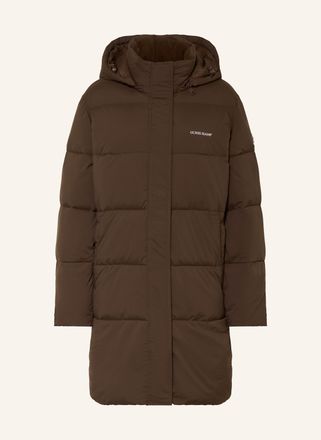 Guess Guess Jeans Steppmantel Mit Abnehmbarer Kapuze braun