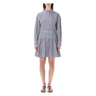 Polo Ralph Lauren Femme, Robes, Multicolore, Taille: 40 FR Robe Chemise en Coton Ray&eacute;