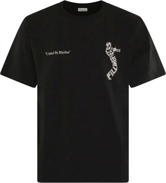 Filling Pieces Homme, Tops, Noir, Taille: XL T-shirt Trumpeteer Noir