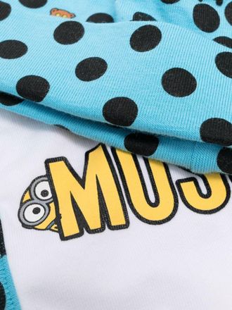 Moschino MNY03EB_LBBA084583 Cotton Baby Cap - Blue