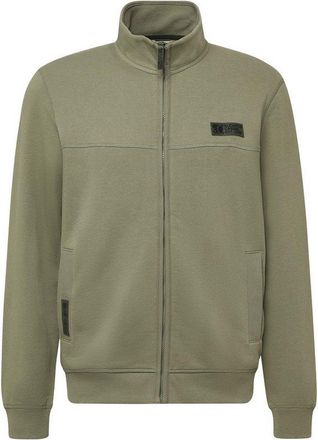 s.Oliver Sweatjacke Sweatshirt Jacke Sweatjacke aus Baumwollmix mit Stehkragen