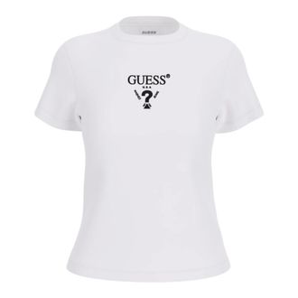 Guess Femme, Tops, Blanc, Taille: 40 FR T-Shirt