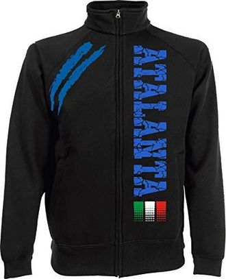 Generico Atalanta Sweat-Shirt Veste Tifosi Ultras Football Sport de la S &agrave; XXL - Noir, XL