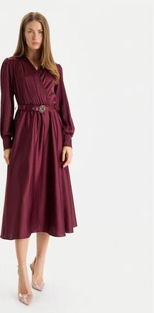 Rinascimento Rinascimento Coctailkleid CFC0125426003 Dunkelrot Regular Fit