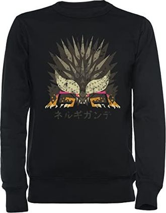 Vendax Vendax Icône Monster Hunter World Nergigante Kanji Unisexe Sweat-Shirt Noir