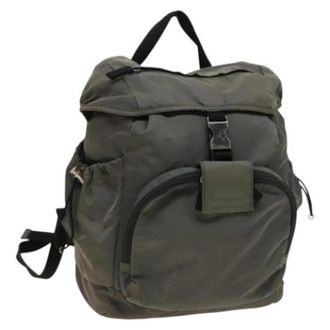 Prada Pre-owned Nylon ruckscke - - Pre-owned - Damen - Gr&uuml;n - ONE SIZE