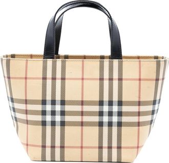 Burberry Shopper - Mini House Check Canvas Tote - Gr. unisize - in Braun - f&uuml;r Damen