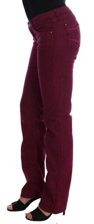 Costume National Womens Red Wash Cotton Stretch Denim Jeans Clothing