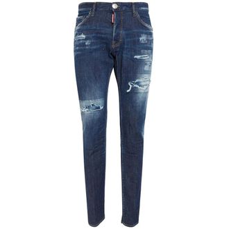 Dsquared2 Homme, Jeans, Bleu, Taille: L Jean Cool Guy en Coton Bleu