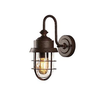 Konstsmide Cerignola 7351-970 Applique Murale Acier Rouille/Verre Transparent E27