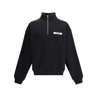 Jacquemus Gem&uuml;tlicher Sweatshirt mit Rei&szlig;verschluss - - Sweatshirts & Hoodies - Herren - Schwarzk - S