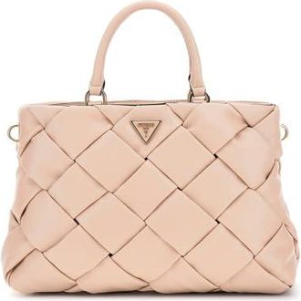 Guess Zaina Girlfriend Sacoche, Cartable, poignées supérieures Femme, Stone, Taille Unique