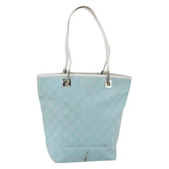 Gucci Pre-owned Canvas Tote Bag - - Pre-owned - Damen - Blau - ONE SIZE