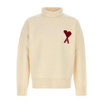 Ami Rollkragenpullover - - Knitwear - Herren - Wei&szlig; - XL